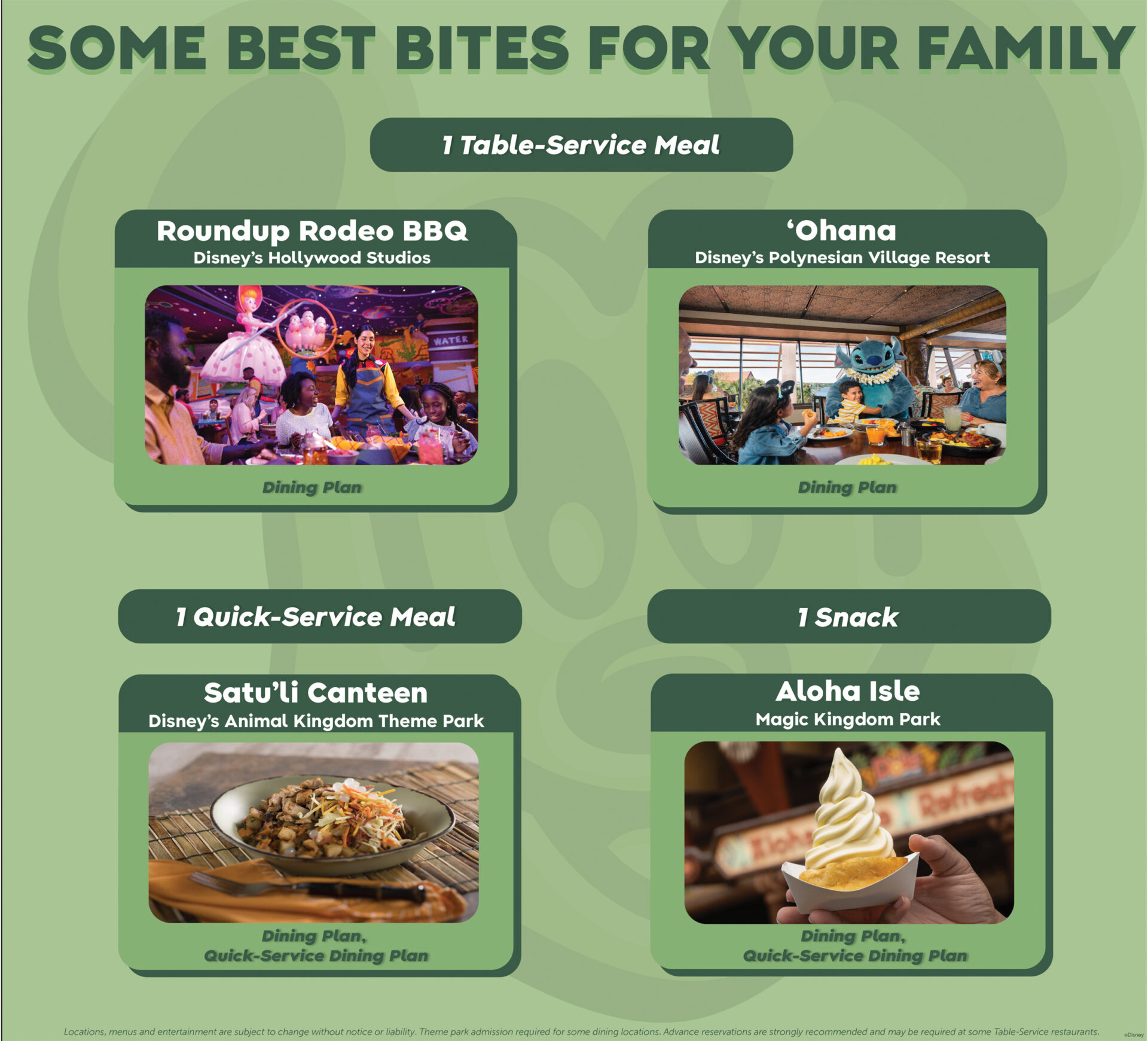 Free Dine Plan 2025: Walt Disney World Resort Special Update for ...